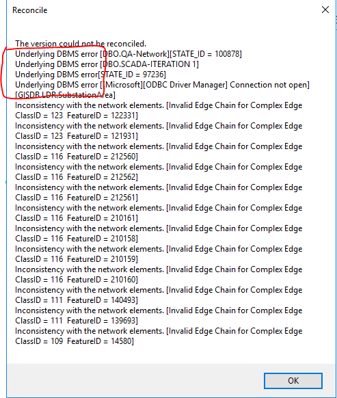 Solved: Underlying DBMS Error - Frequent loss of connectio... - Esri Community